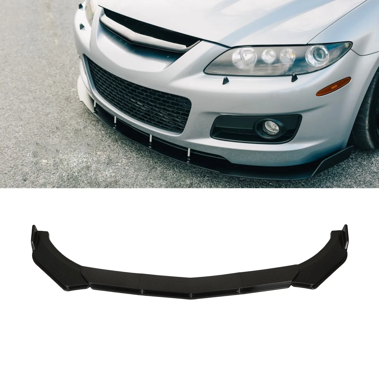 Universal-Front-Bumper-Lip-Spoiler-Chin-Body-Kit-Protection-Auto-Car ...