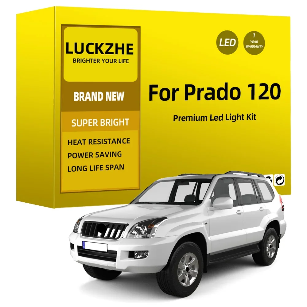 17Pcs Car LED Interior Light Bulb Kit For Toyota Prado 120 2002-2009 ...