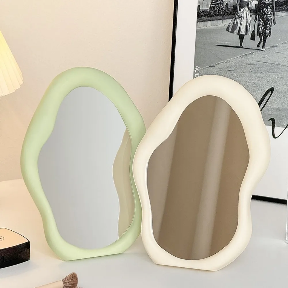 Espejo-de-maquillaje-estilo-crema-accesorio-decorativo-Irregular ...