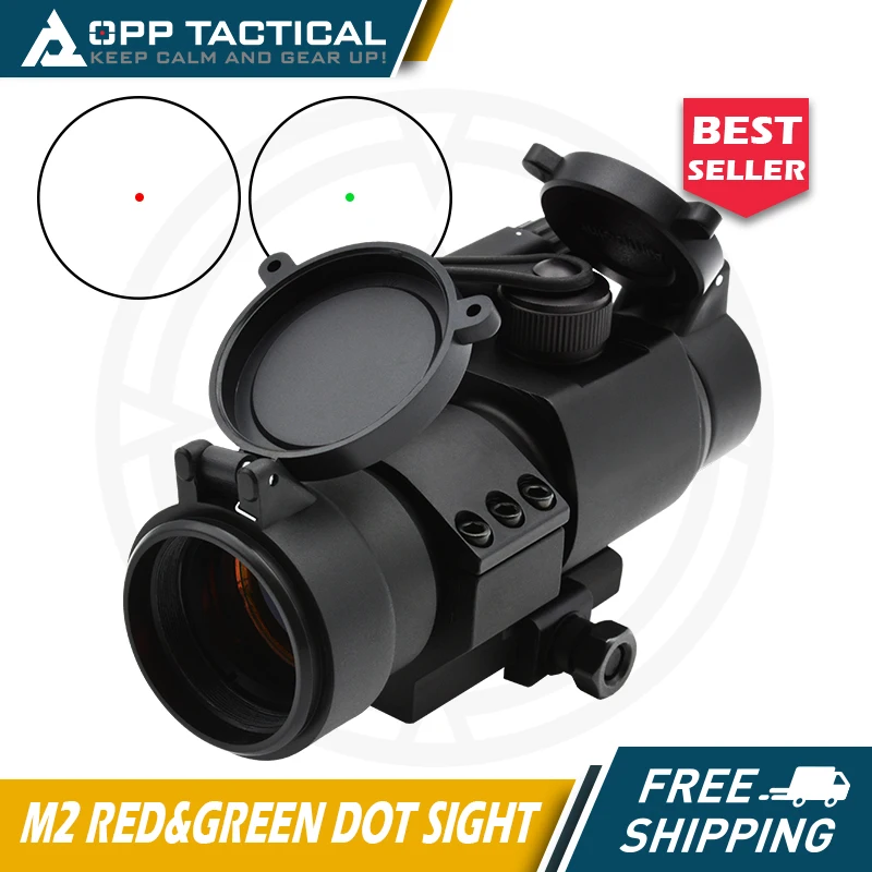 Tactical-M2-Red-Dot-with-MK18-Hight-Basic-Oblique-Mount-4MOA-Reflex ...
