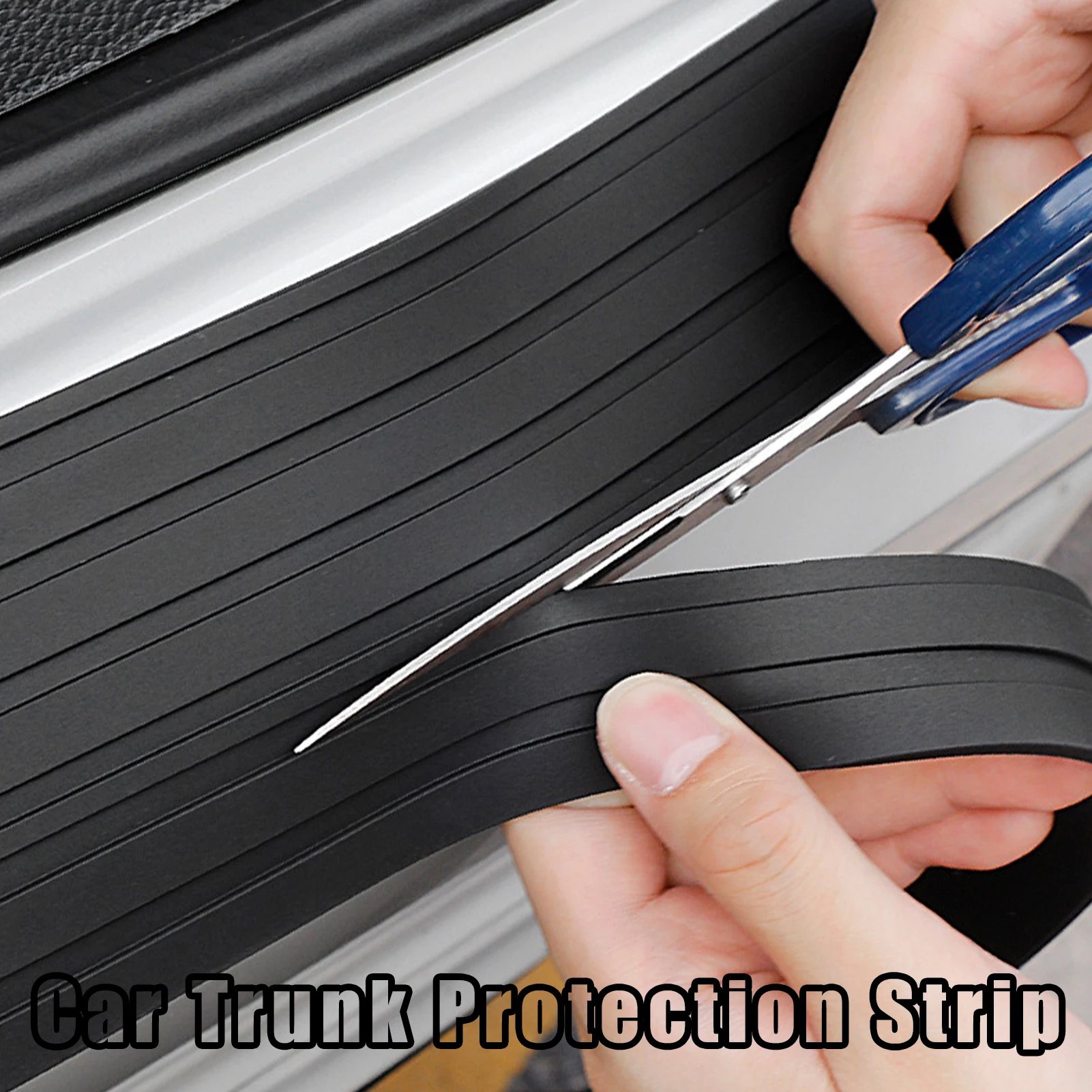 PVC Door Sill Trunk Protector Bumper Edge Guard Strip Car Styling Anti ...