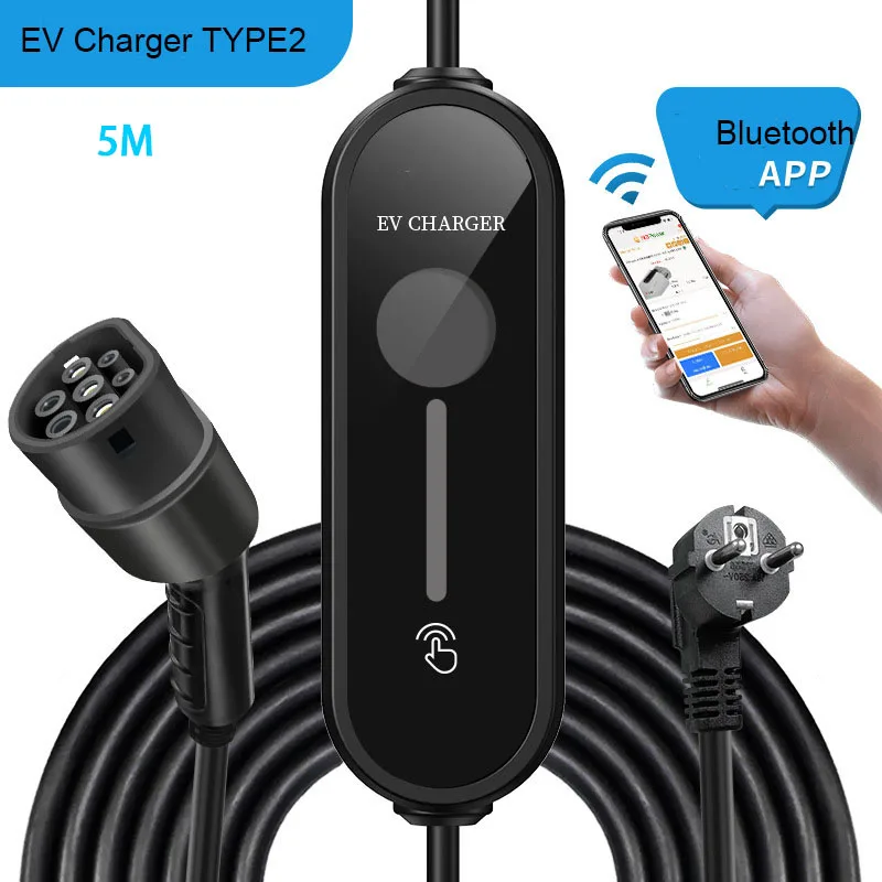 Portable-EV-Car-Charger-with-7KW-3-5M-5M-Cable-Current-Adjustable-16A ...