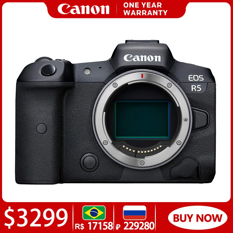 Canon EOS R5 Canon Camera For Photography Digital Mirrorless Full frame Professional Camara 8K ...