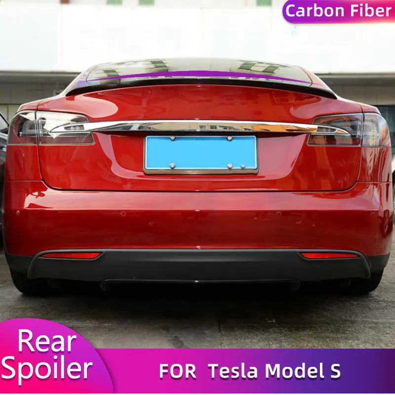 Gloss-Matte-Carbon-Fiber-Car-Rear-Trunk-Spoiler-Wings-Boot-Lid-Wing-Lip ...