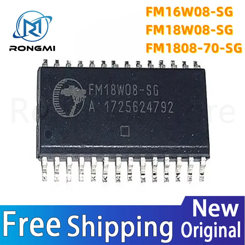 5pcs FM16W08-SG FM16W08 FM18W08-SG FM18W08 FM1808-70-SG FM1808 SOP-28 ...