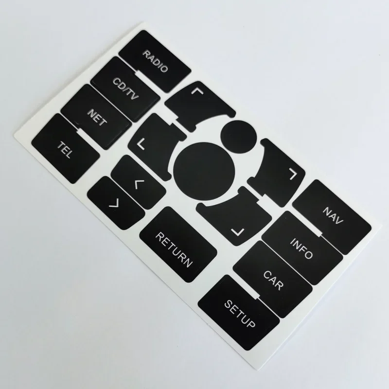 Car-Interior-CD-Multimedia-Radio-Audio-Button-Repair-Decals-Stickers ...