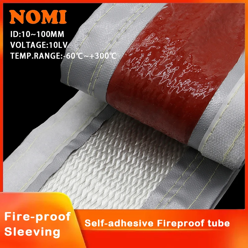 Self-Adhesive-High-Temperature-Resistant-Fiberglass-Tube-Silicone-Resin ...