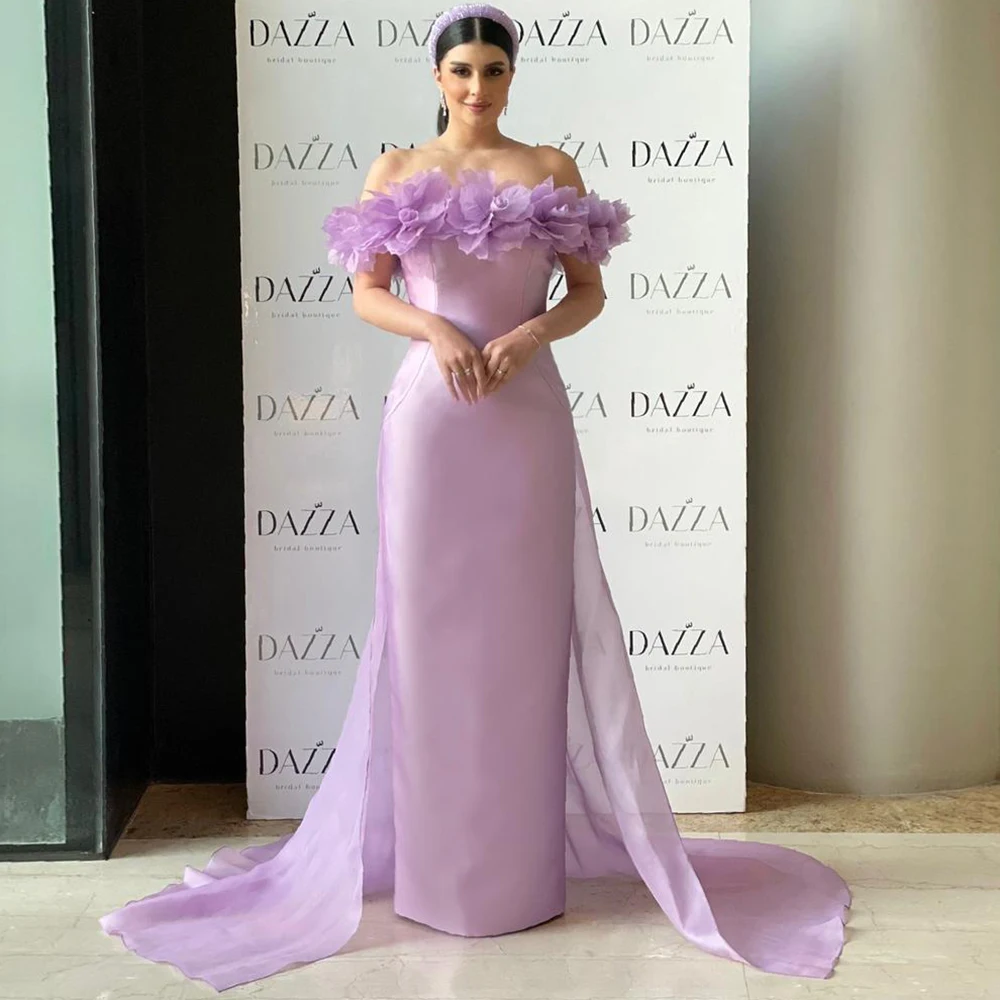 Sharon-Said-Elegant-Dubai-Flowers-Aqua-Satin-Evening-Dresses-for-Women ...