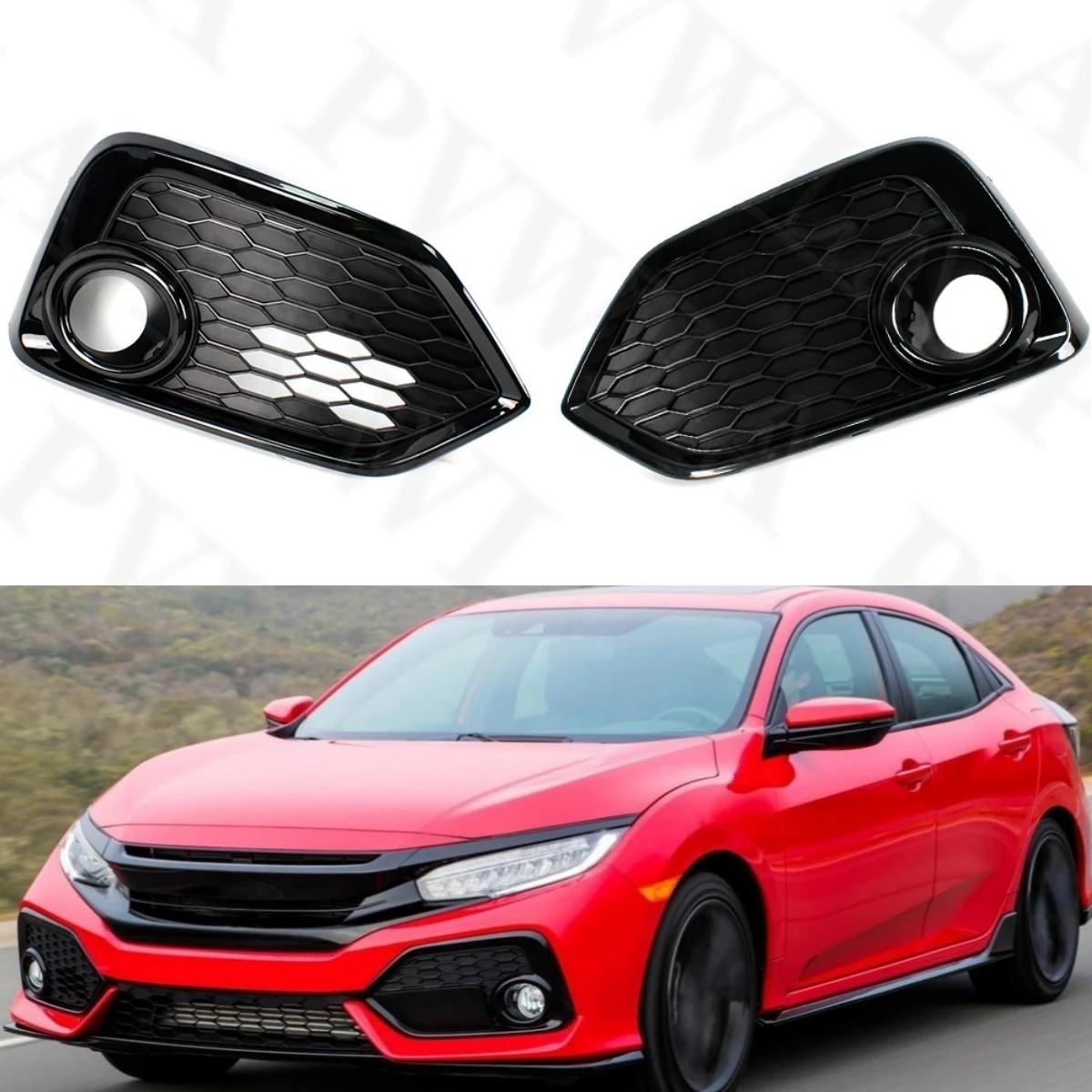 Front-Bumper-Fog-Lamp-Light-Grille-Cover-71103TGGA20-71108TGGA20-For ...