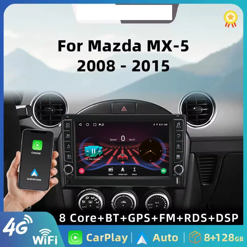 Android 15 Car Radio Multimedia Video Player For Mazda MX-5 MX5 MX 5 NC ...