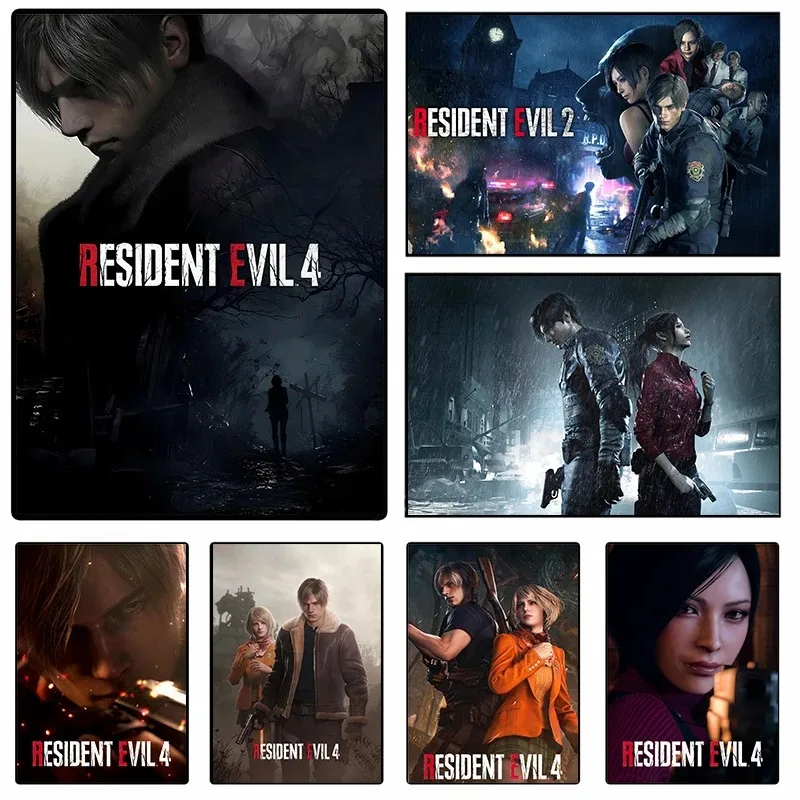 Classic-Hot-Video-Game-R-Resident-E-Evil-Series-Poster-and-Prints ...