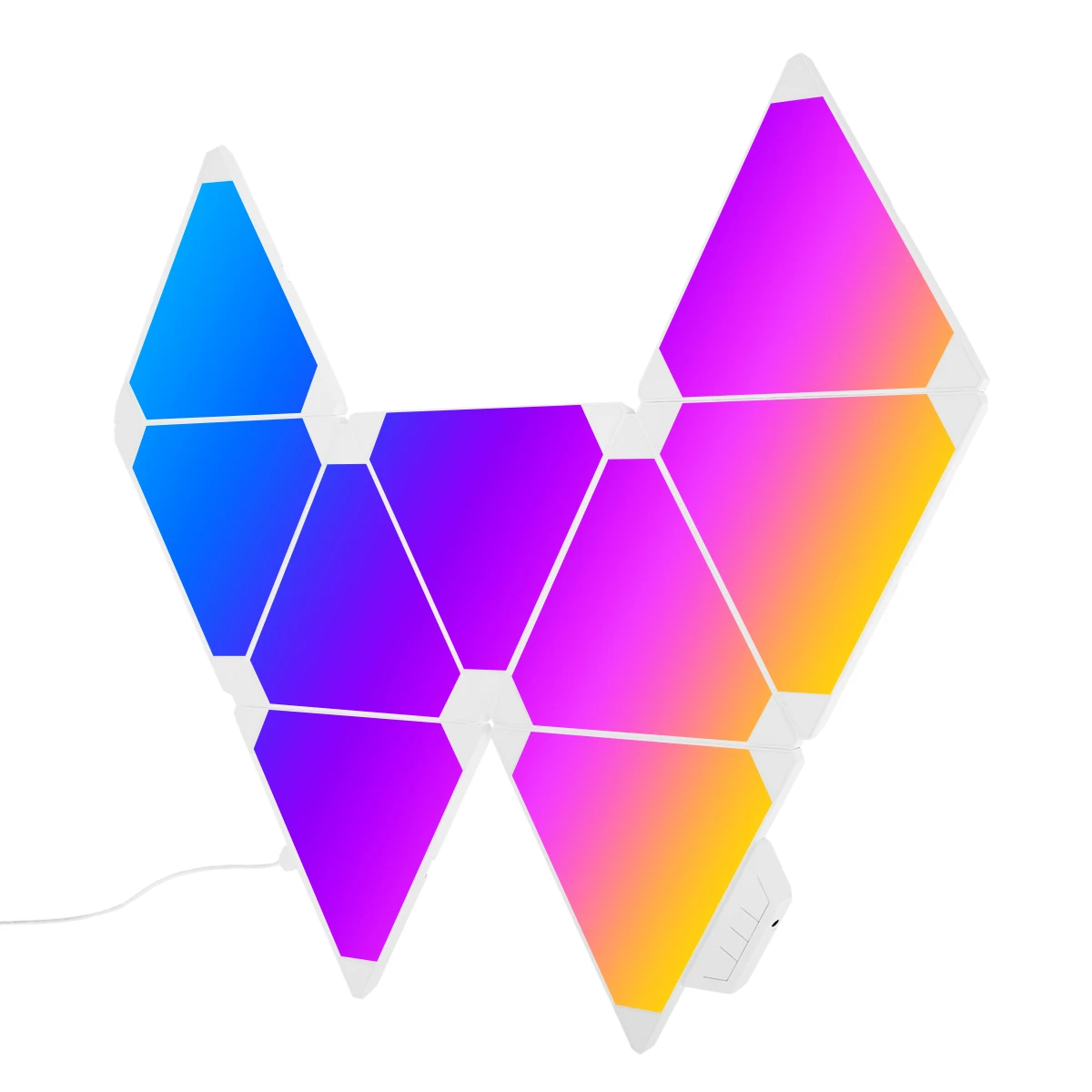 RGBW-Smart-Triangle-Light-LED-Wall-Panel-Light-9-Pack-DIY-Design-Music ...