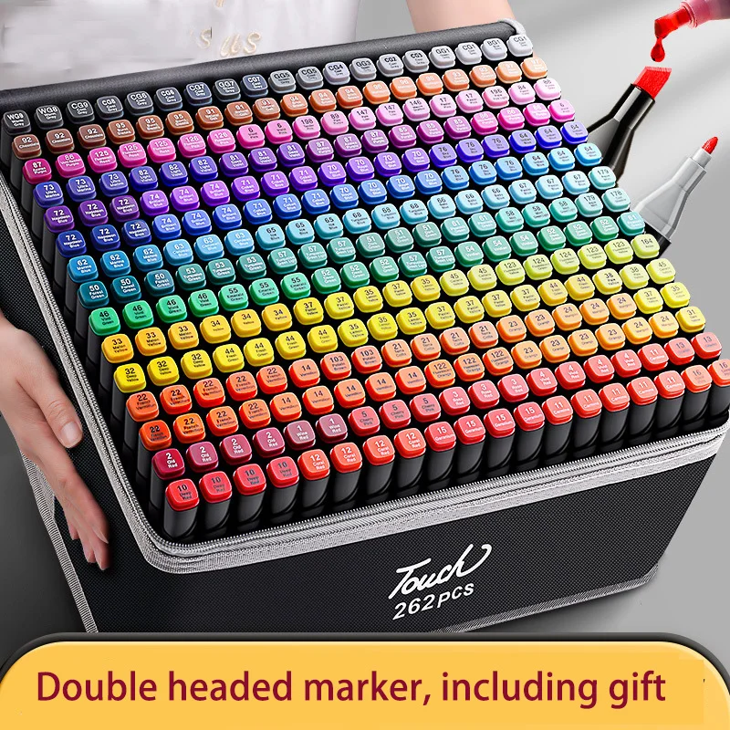 24-120-Colors-Double-Headed-Art-Marker-Pen-Manga-Sketch-Tip-Alcohol ...