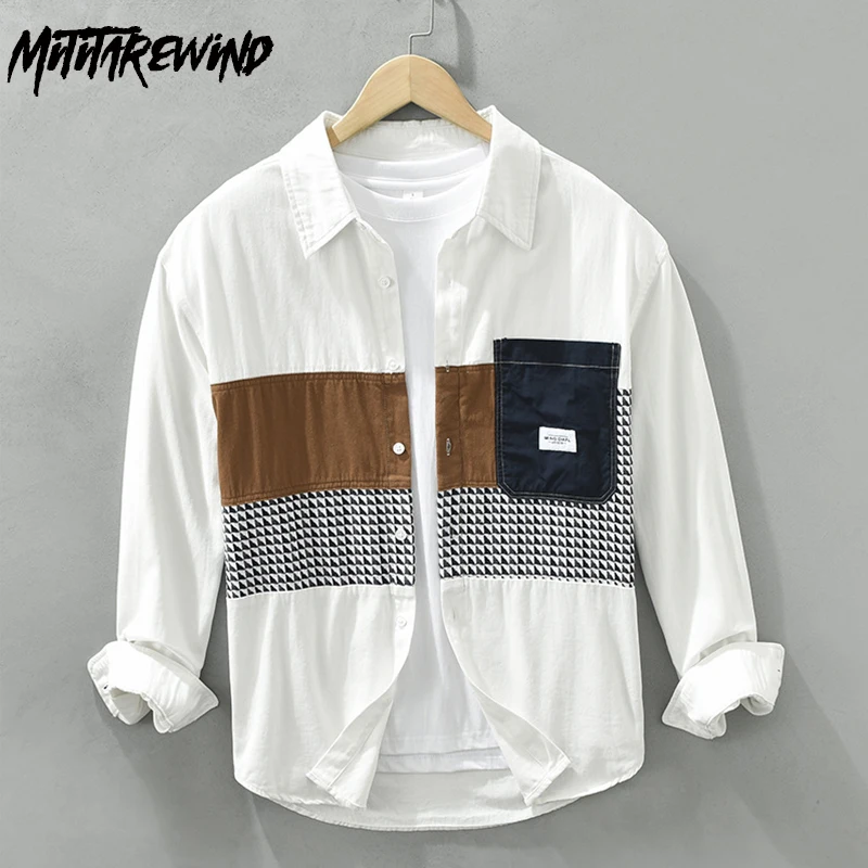Japanese-White-Shirt-Men-Spring-Fall-Street-Casual-Long-Sleeve-Shirt ...