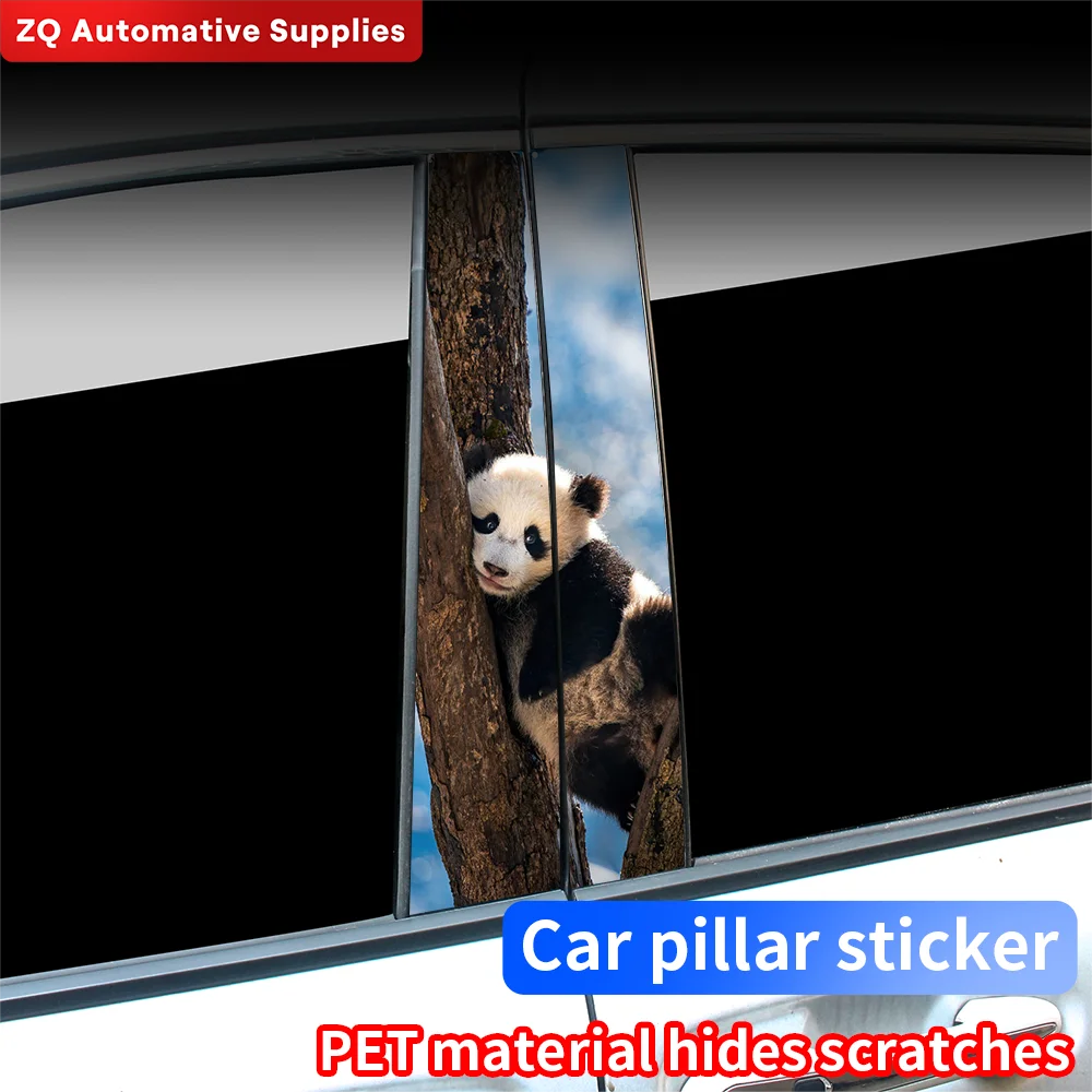 Panda-Car-Stickers-Waterproof-Auto-B-Pillar-Decor-Cover-Scratches ...