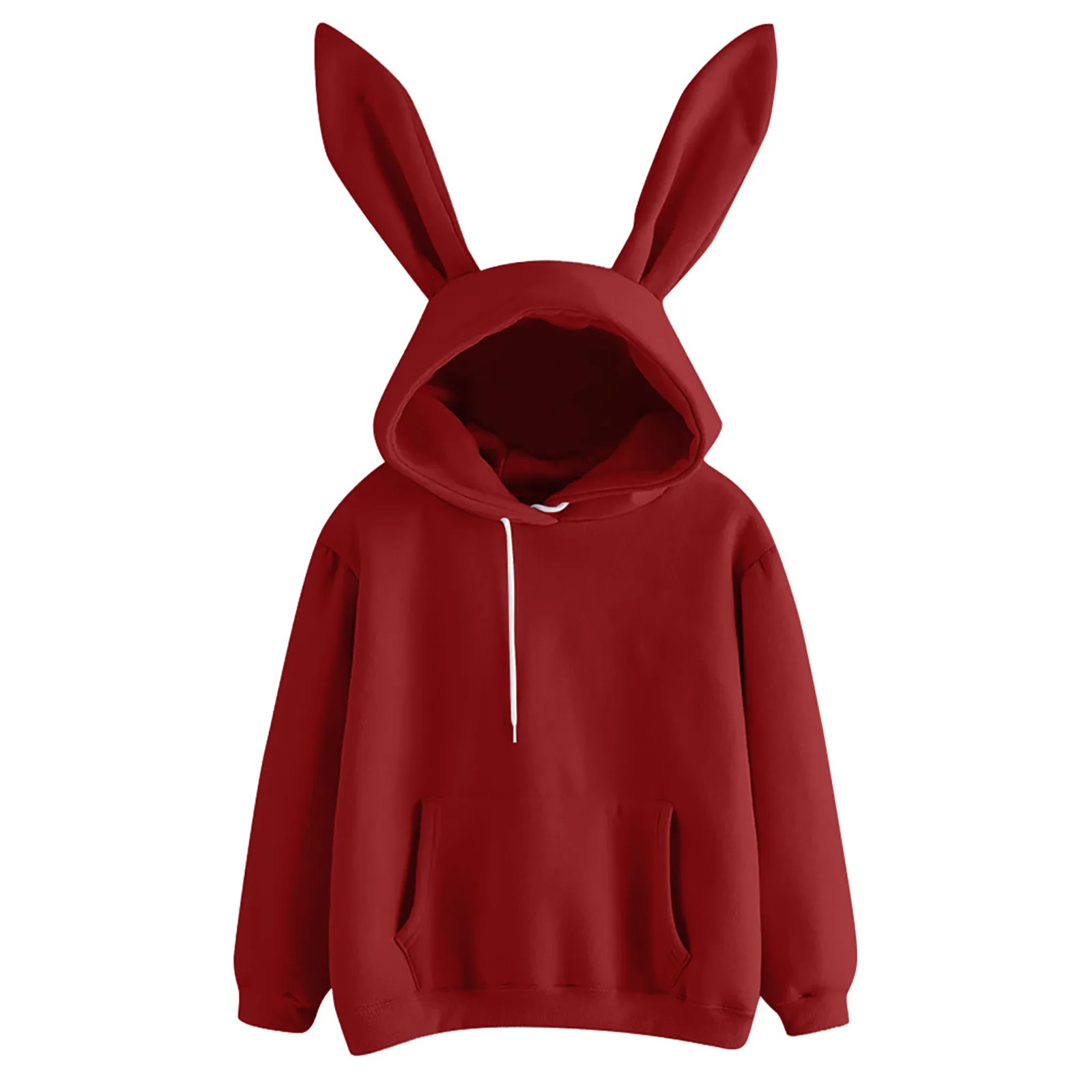 Sudadera-con-capucha-de-orejas-de-conejo-para-mujer-su-ter-c-lido-de ...
