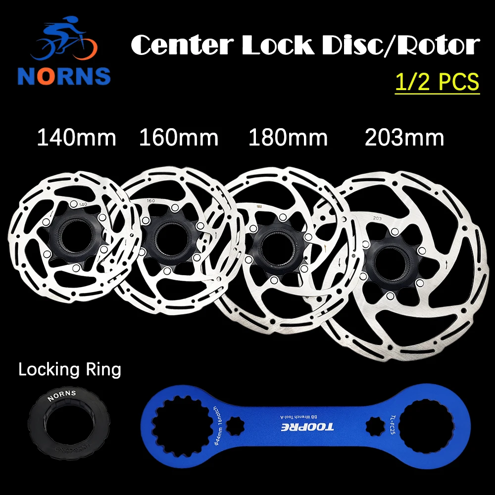 NORNS-Center-Lock-Disc-Rotor-140mm-160mm-180mm-203mm-Bike-Brake-Strong ...