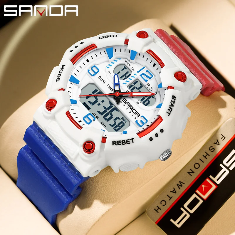 SANDA-New-G-style-Womens-Outdoor-Sports-Electronic-Watch-LED-Waterproof ...