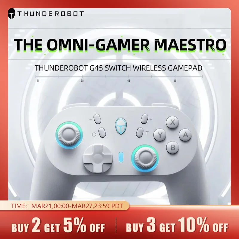 ThundeRobot-G45-Pro-Three-mode-Wireless-Gamepad-Gaming-Controller-Hall ...