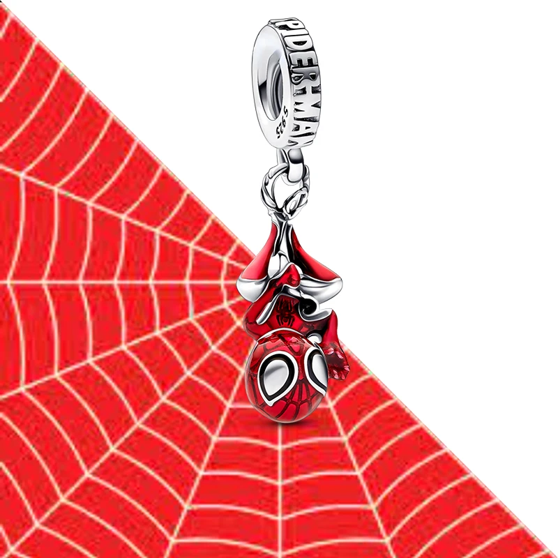 Genuine 925 Sterling Silver Spiderman Charm Plata De Ley for Pandora ...