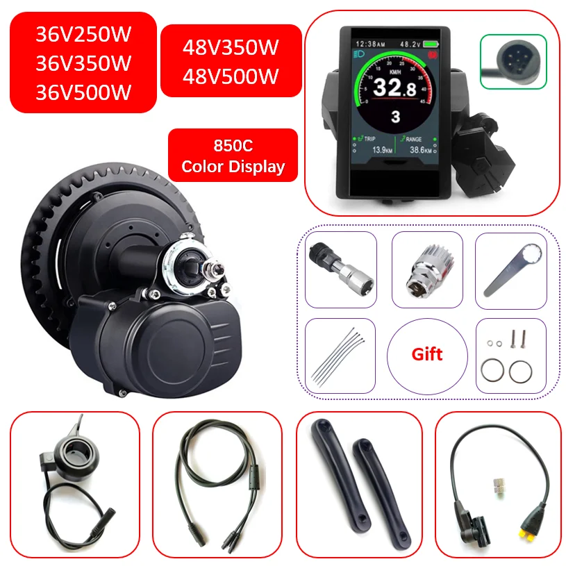 Tongsheng-Torque-Sensor-Mid-Motor-Kits-TSDZ2B-36V48V-250W-350W-500W ...