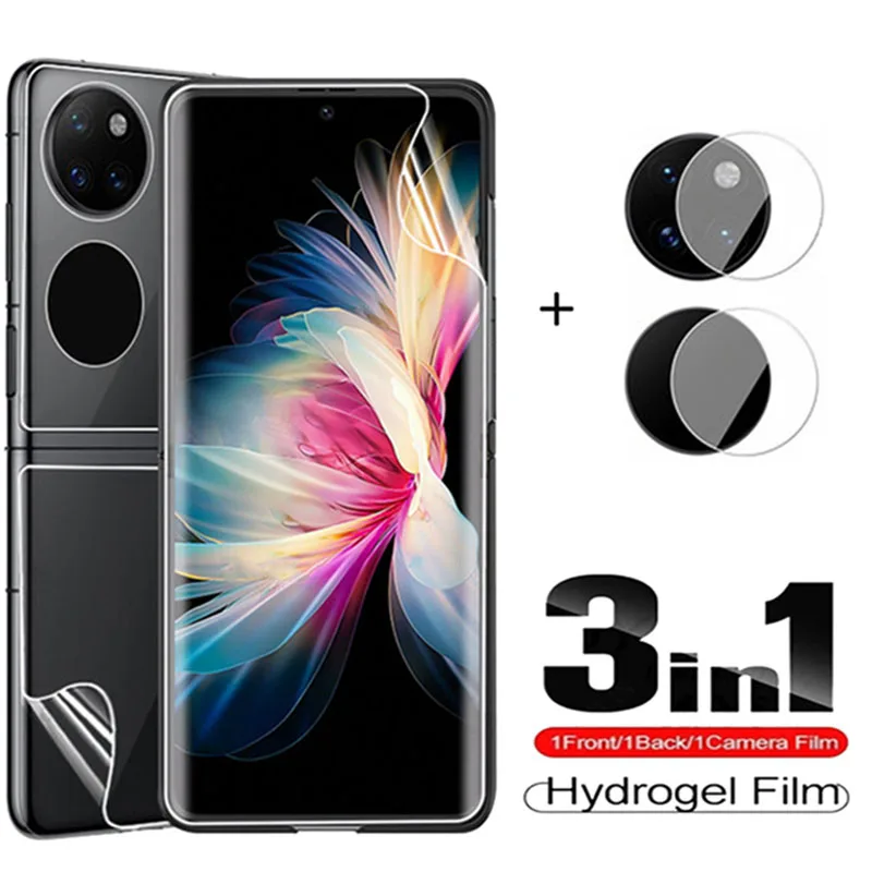 Soft Hydrogel Film For Huawei P50 Pocket Camera Lens Screen Protector ...