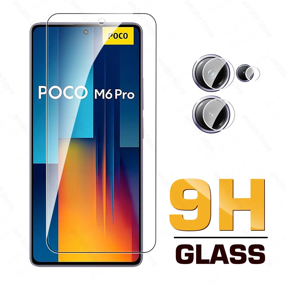 9H Glass For Xiaomi Poco M6 Pro 4G Camera Lens Screen Protector ...