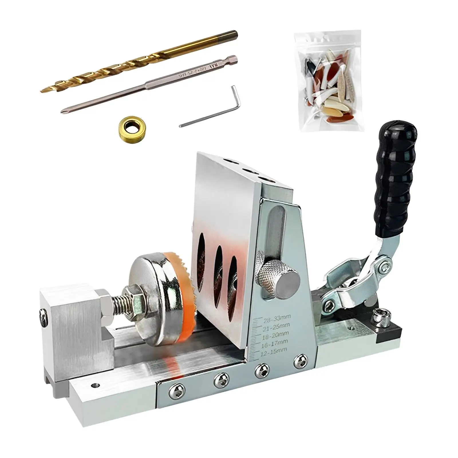 Portable Pocket Hole Jig Tool Adjustable Positioning Drilling Tool Gift ...