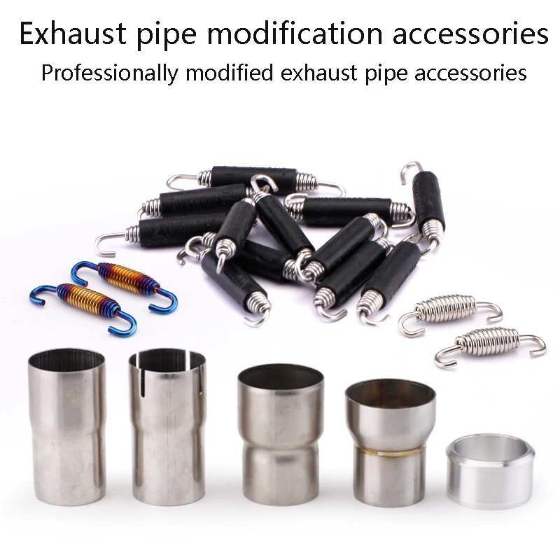 Motorcycle-modified-exhaust-pipe-mounting-accessories-Spring-connection ...