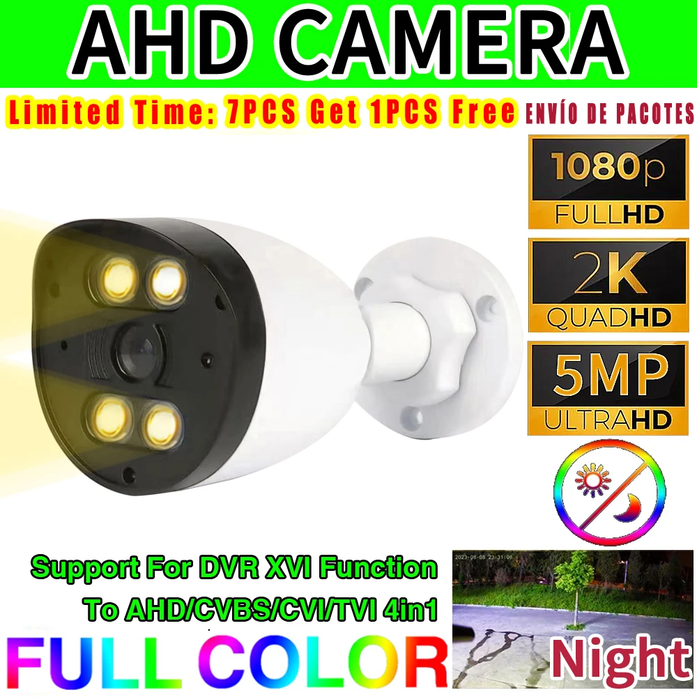 24H-Full-Color-Night-Vision-CCTV-AHD-Camera-5MP-4-0MP-1080P-Array ...