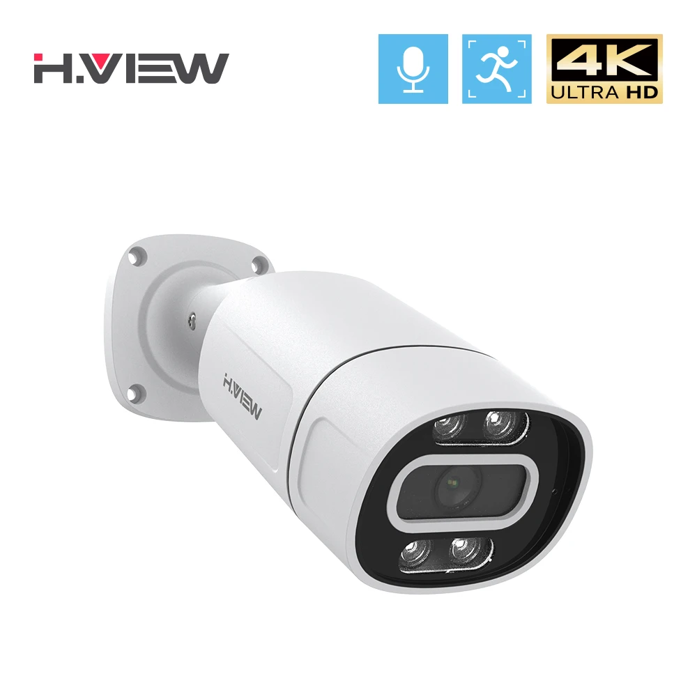 H.view 5mp 8mp 4k Ip Camera Poe Ai Face Detection Cctv Security Cameras ...