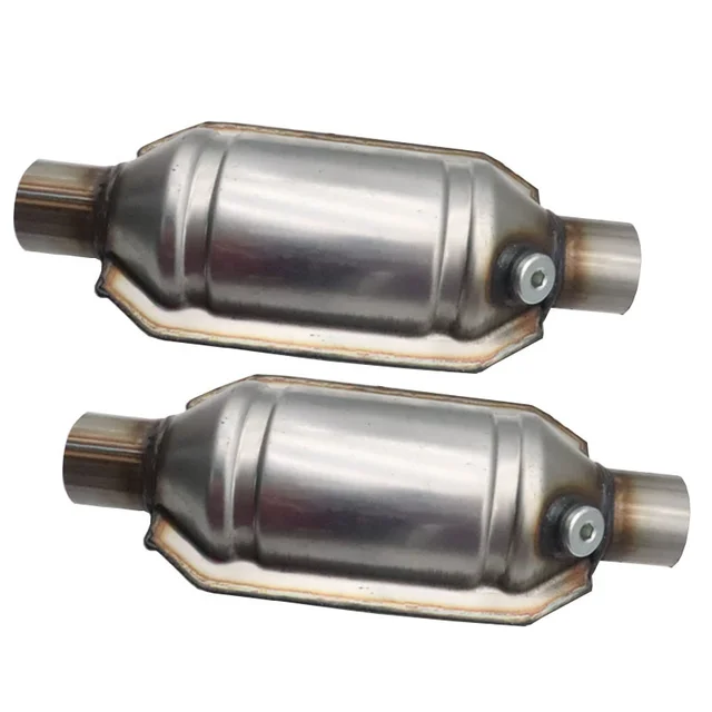 2" 51mm Universal Catalytic Converter High Flow Stainless Steel Car ...