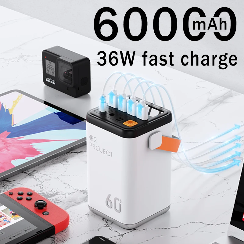 High-Capacity-Power-Bank-60000mAh-36W-Fast-Charging-External-Battery ...