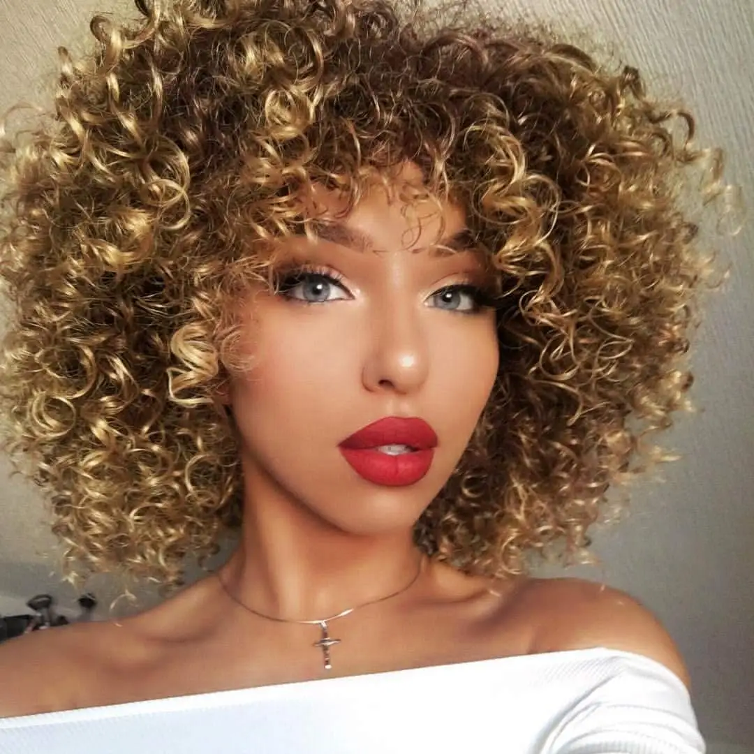 Blonde Curly Hair On Black Women