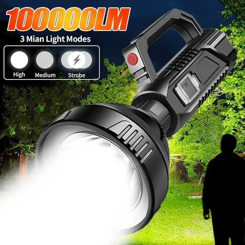 LED-Multifunctional-Flashlight-Rechargeable-Strong-Light-Long-distance ...