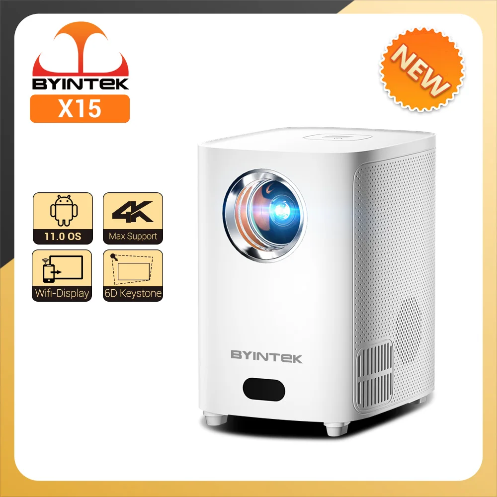BYINTEK-Projecteur-LED-intelligent-portable-X15-Android-11-0-Wifi-Home ...