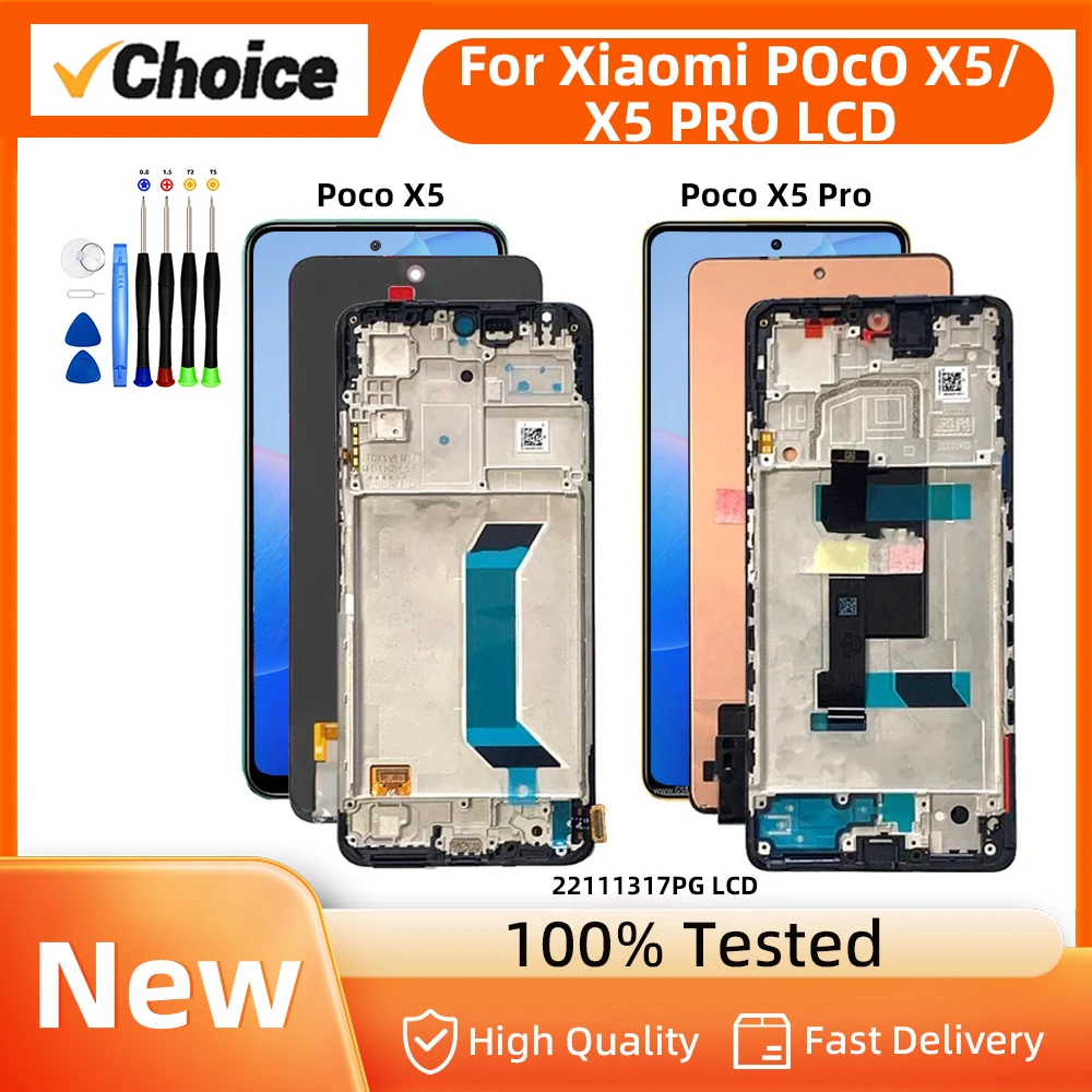 For-Xiaomi-PocoX5-pro-X5Pro-AMOLED-LCD-22101320G-Display-Screen-Touch ...