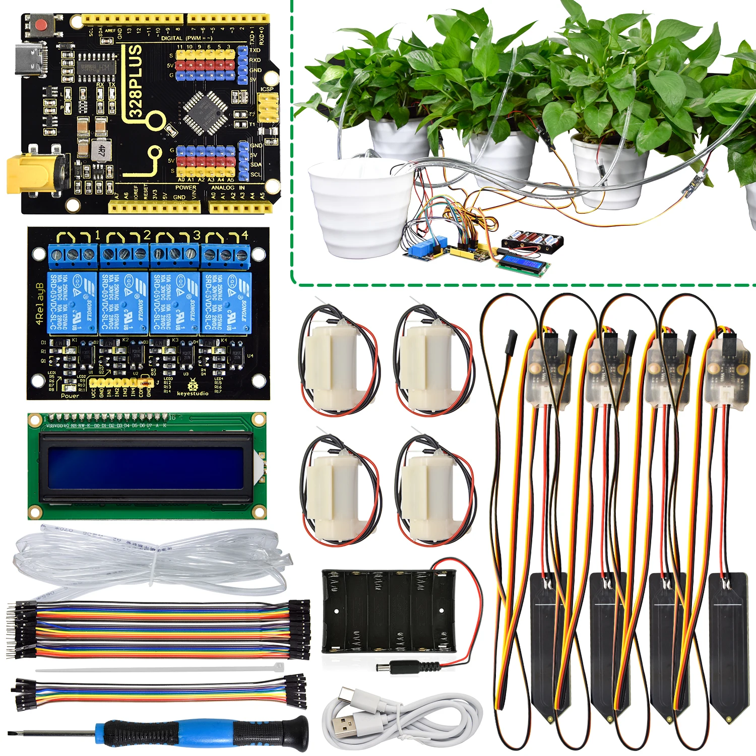 Keyestudio-Kit-de-riego-electr-nico-DIY-para-Arduino-C-programaci-n-de ...