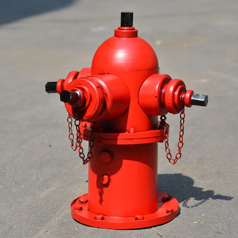Retro Old Iron Fire Hydrant Model Bar Cafe Courtyard Decoration Floor ...