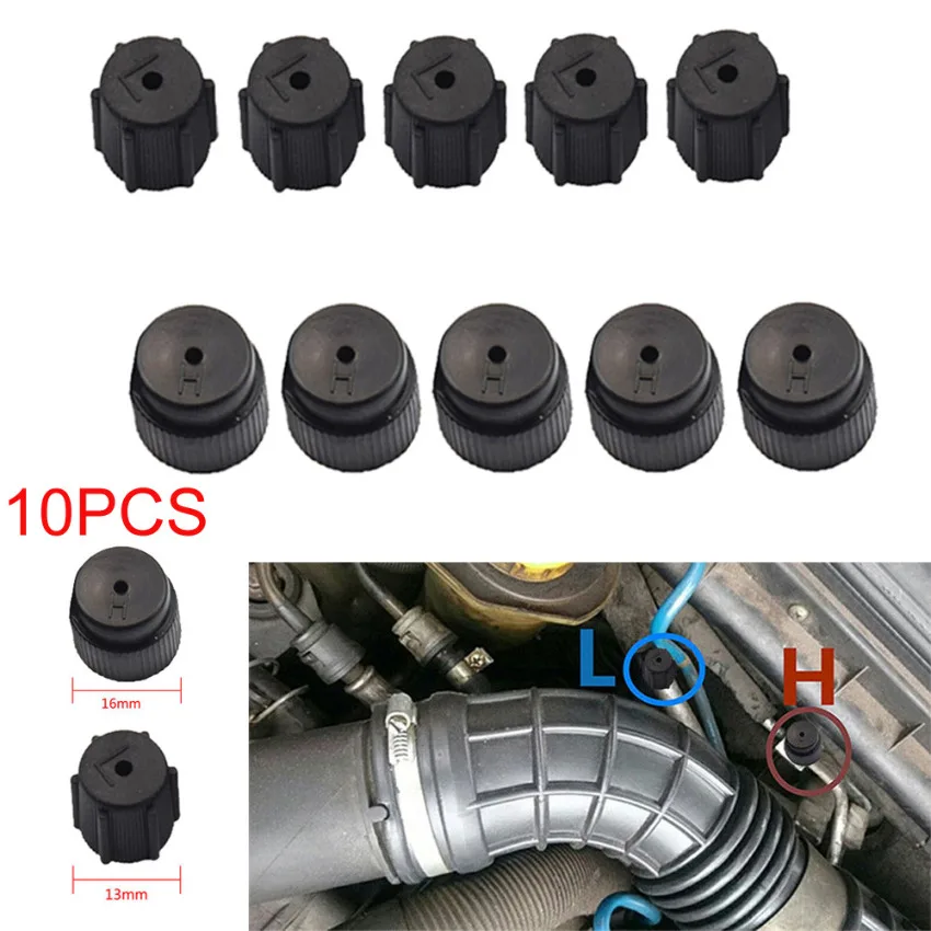 10pcs R134a 13mm 16mm Air Conditioning Service Charging Port Ac System ...