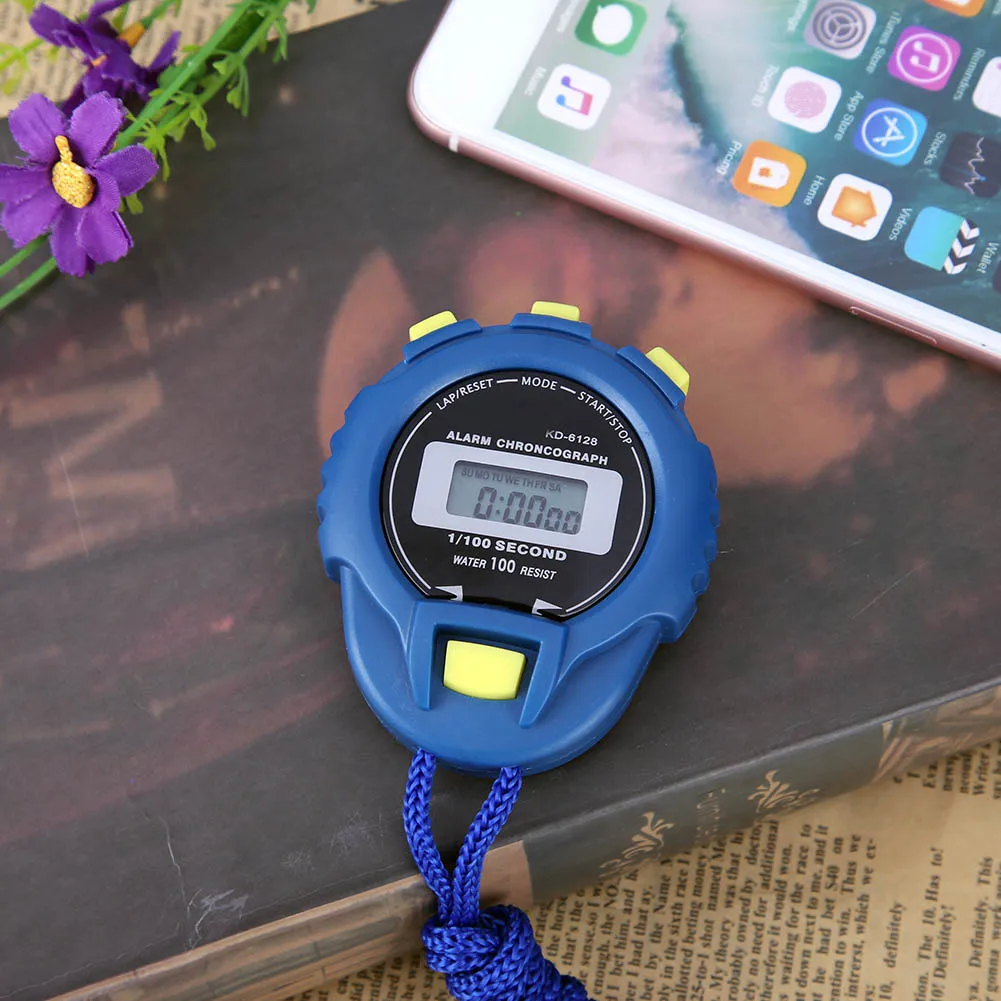 Lcd Chronograph Digital Timer Stopwatch Sport Counter Megalometer Watch ...