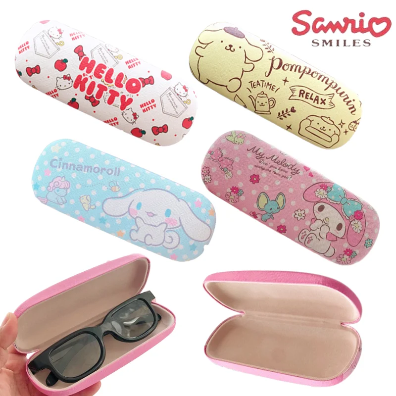 Sanrio Hello Kitty Glasses Case Cartoon Anime Myopia Glasses Storage ...