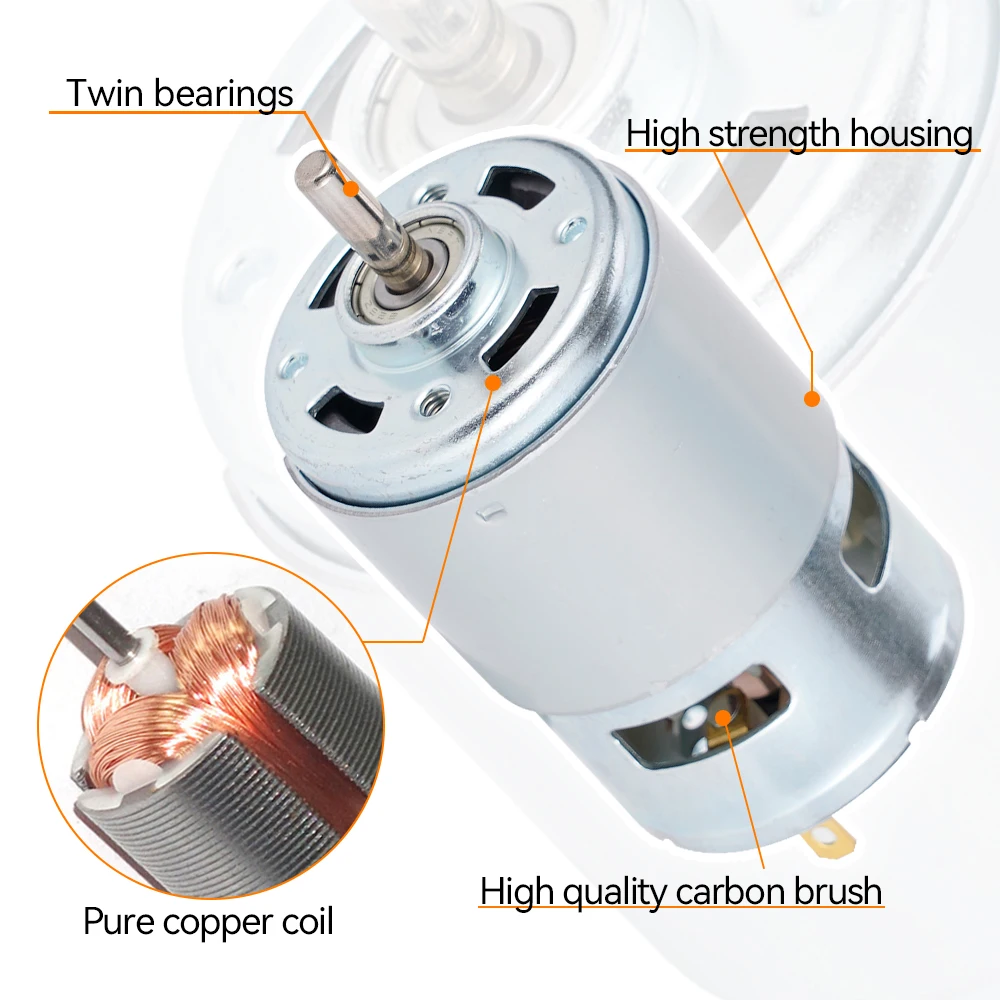 DC Motor 775 12V 150W 12000RPM High Speed DC High Torque Gear Motor ...