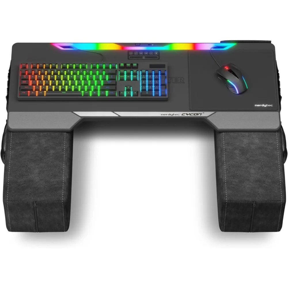 Ultimate Ergonomic USB-Hub Gaming Lap Desk for Couch and Bed - Large ...