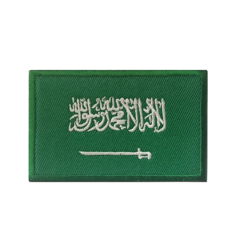 Saudi-Arabian-Flag-Patches-Hook-and-Loop-Embroidered-Morale-Badge ...