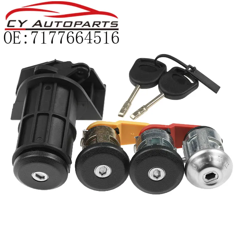7177664516-New-Door-Lock-Full-Set-With-2-Keys-For-Ford-Ka-Escort-Fiesta ...