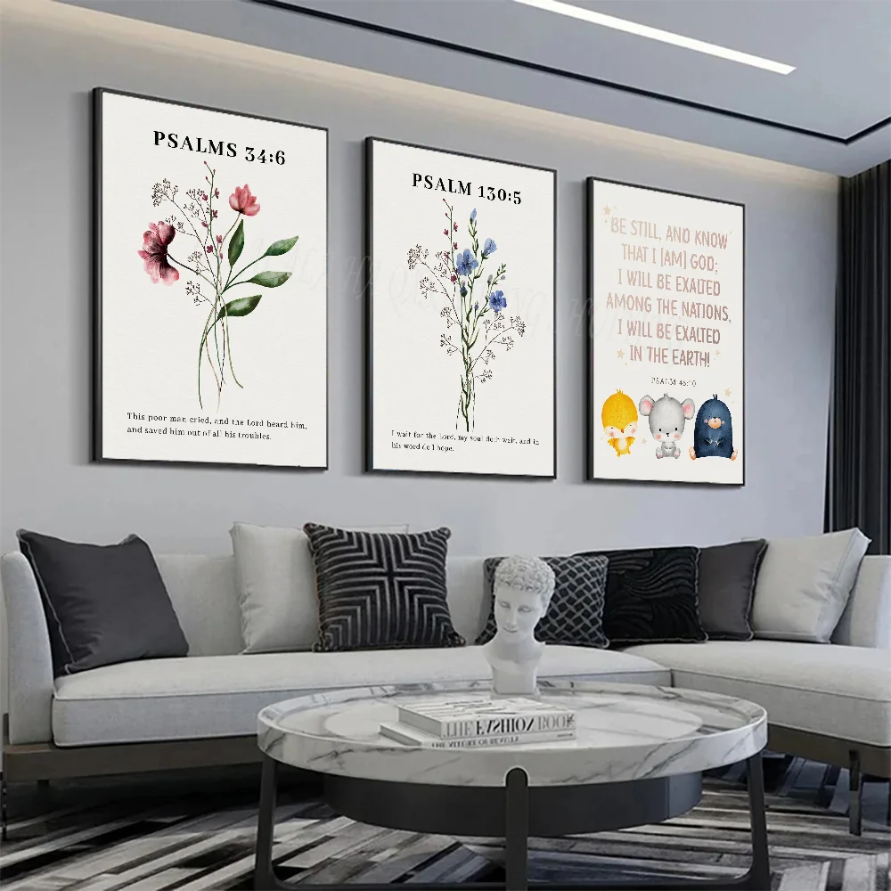 Vintage-Psalm-346-Christian-Flower-Psalm-1305-Bible-Ve-Poster-HD ...