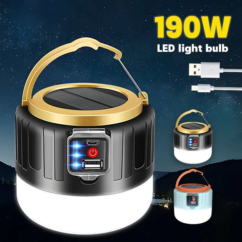 Solar-LED-Camping-Lights-Power-Bank-LED-Camping-Lanterns-Waterproof ...