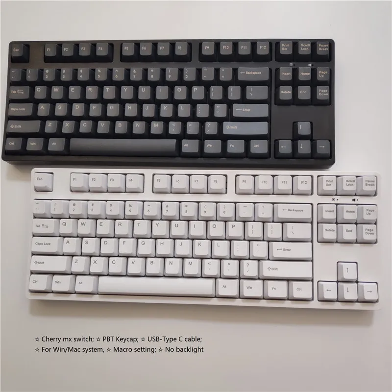 Ganss-C87-Mechanical-Keyboard-87-keys-ANSI-Cherry-mx-Brown-Red-Type-C ...