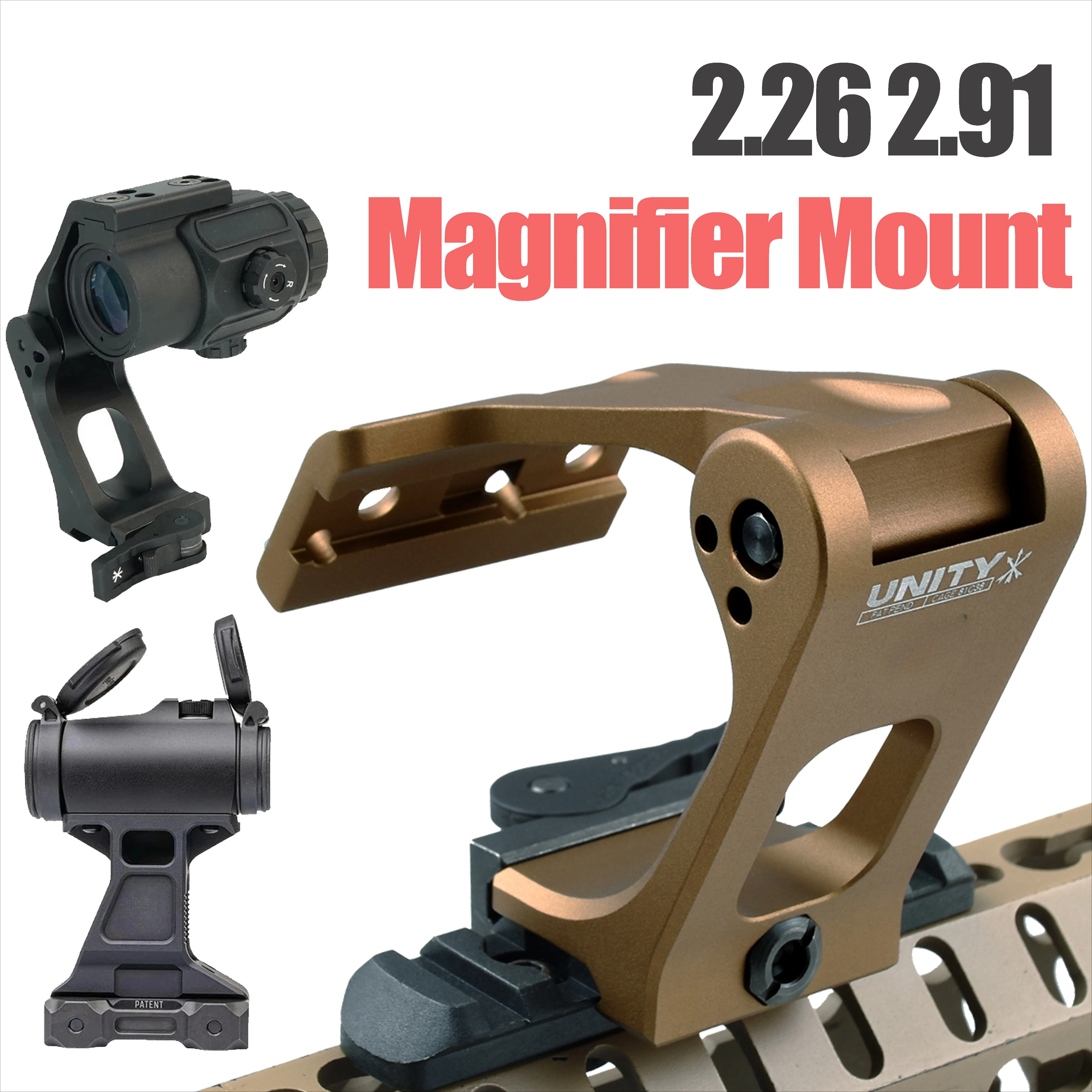 Tactical Mount FAST FTC OMNI Magnifier Riser 2.26 2.91 Scope Sight ...